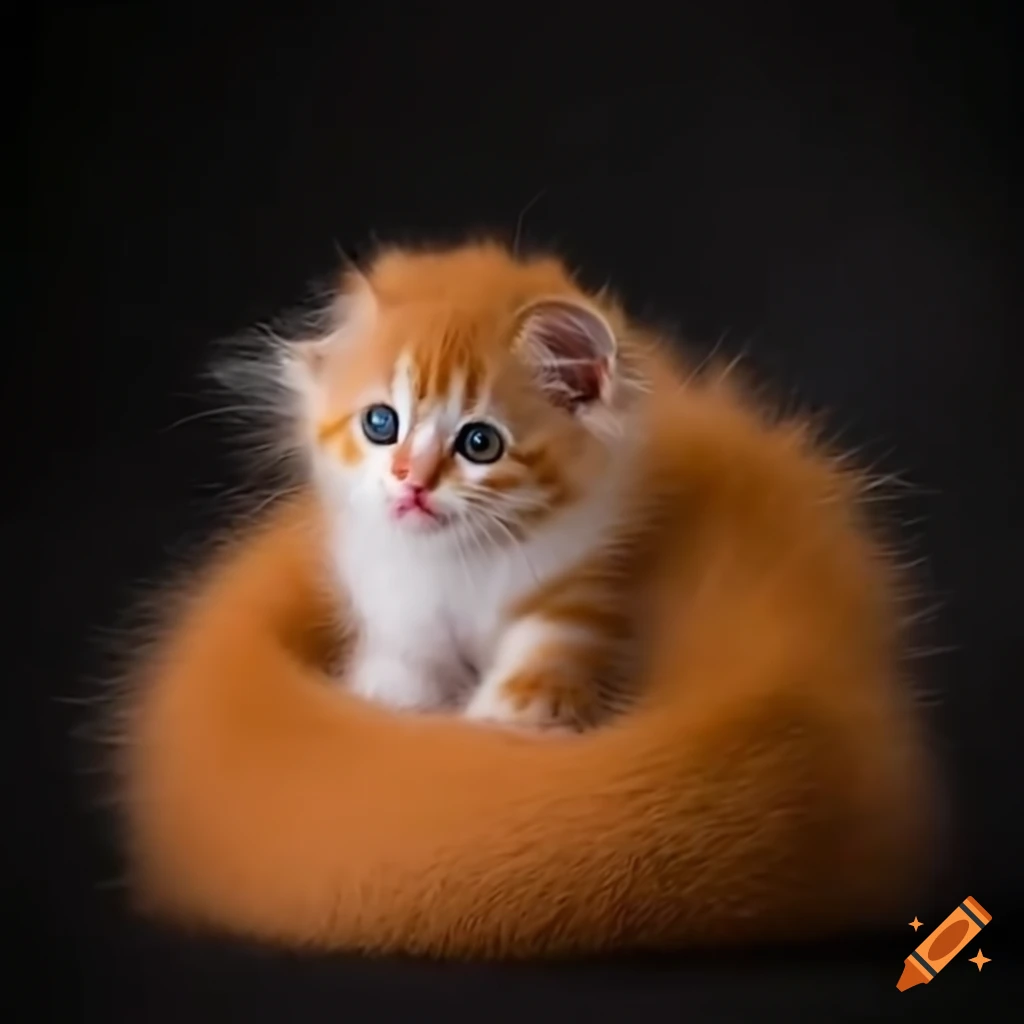 Cute orange kitten