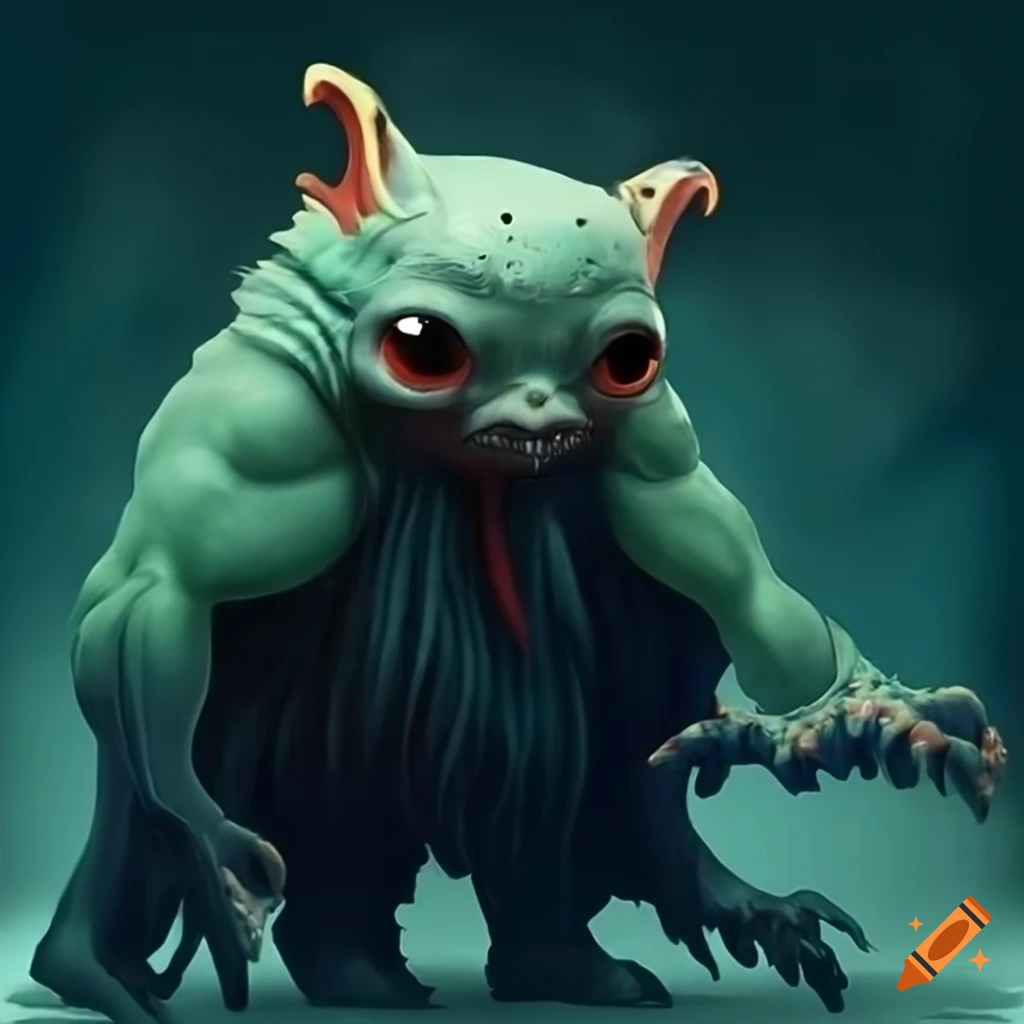 Image of a mischievous cartoon creature on Craiyon