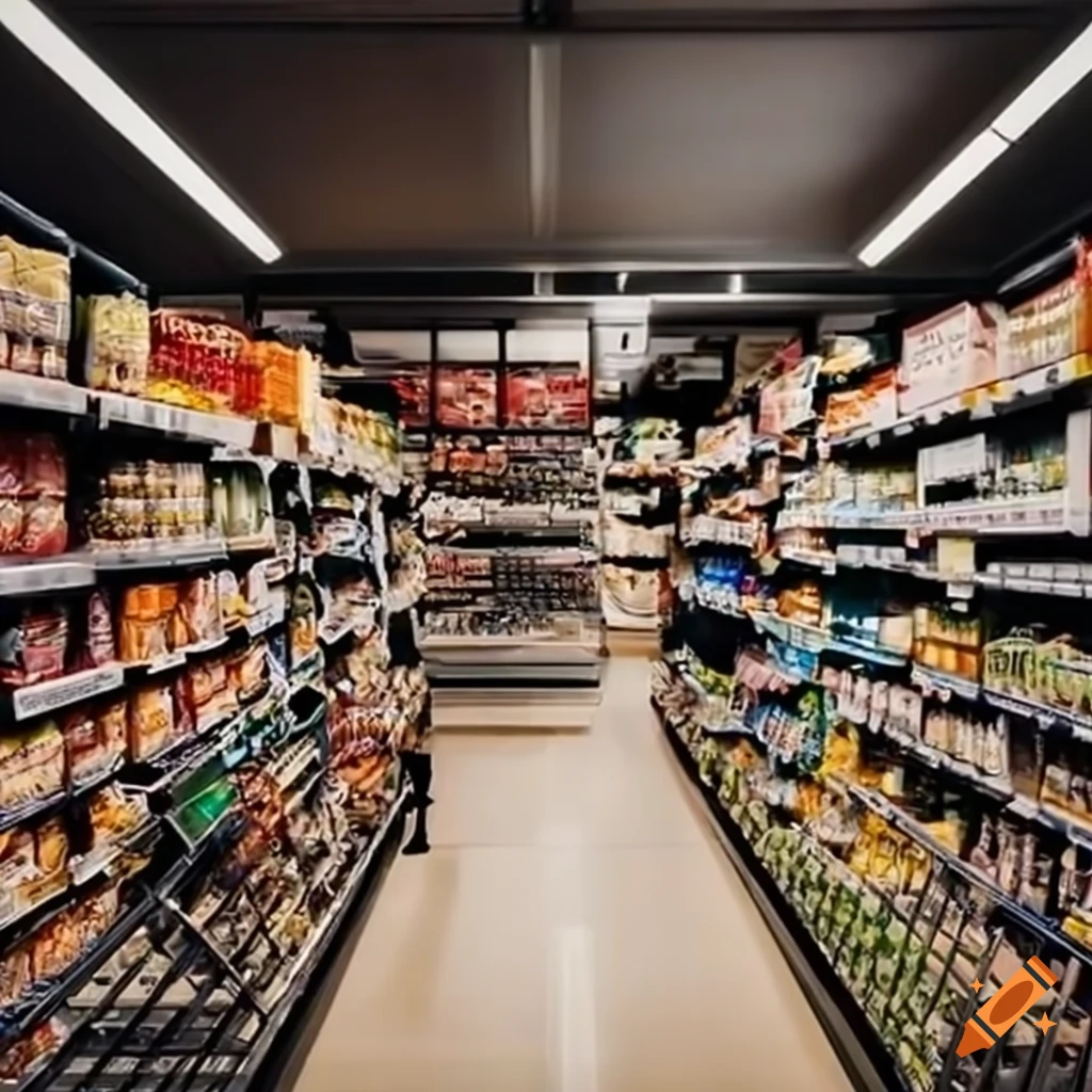 Empty walmart aisles on Craiyon
