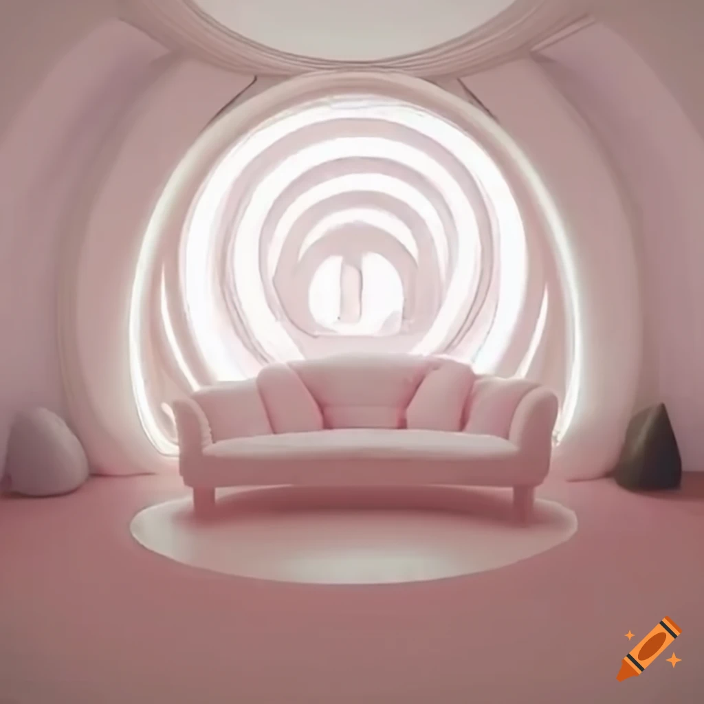 Ethereal white Y2k-style room on Craiyon