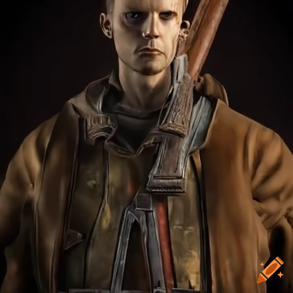 Male fallout character illustration