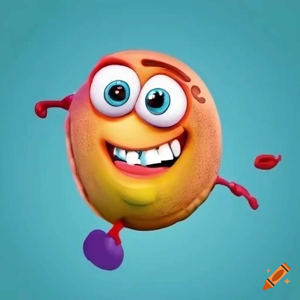 Smiling animated cell for educational purposes on Craiyon