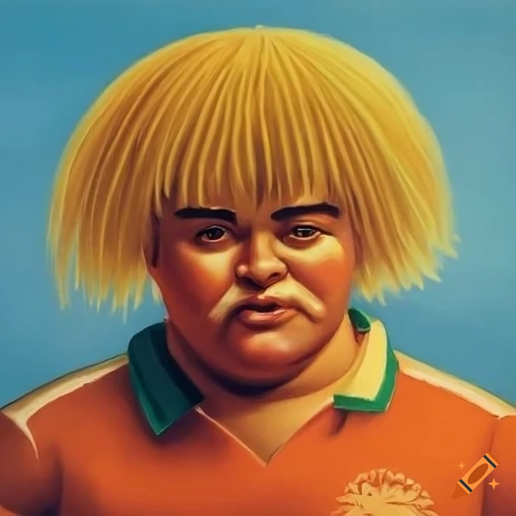 Portrait of carlos valderrama and fernando botero