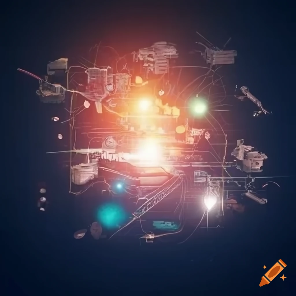 Ultra realistic depiction of tcp ip network connections on Craiyon