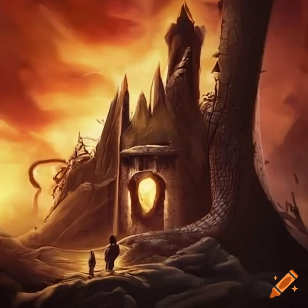 Surreal painting of ancient eldritch advanced civilization on Craiyon