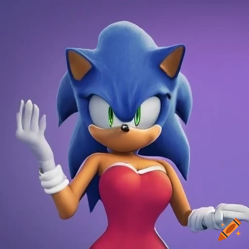 Cosplay of female sonic the hedgehog and rouge on Craiyon