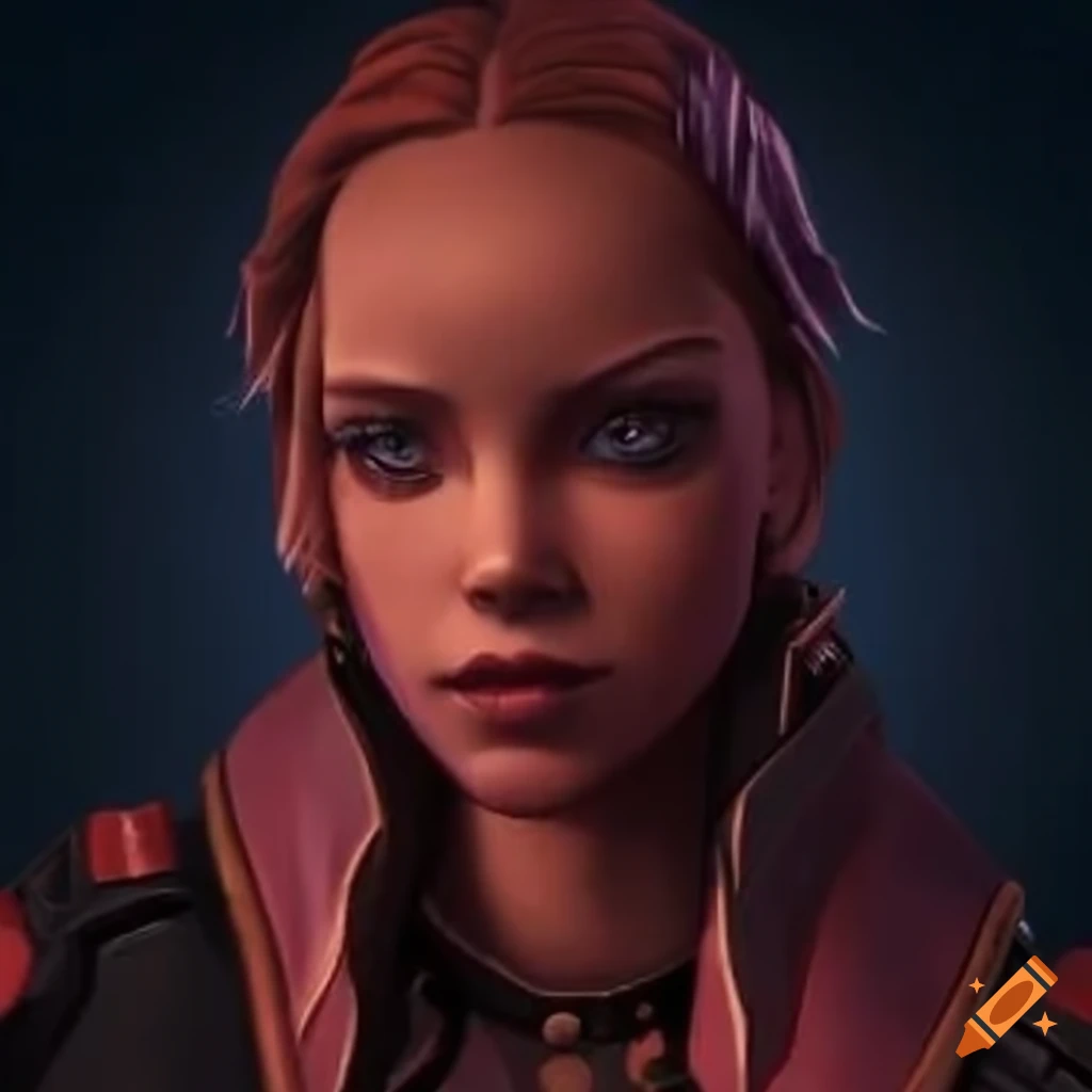 Sci-fi android with blonde hair on Craiyon