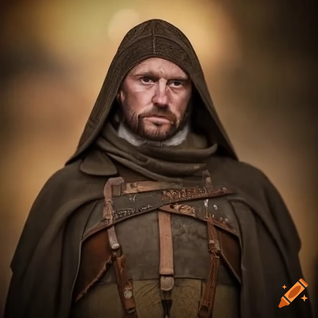 Retrato de soldado medieval