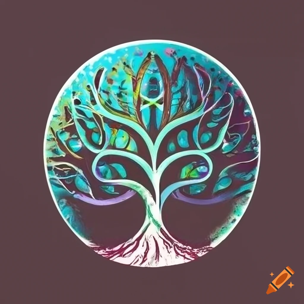 Hired guns tree service logo on Craiyon