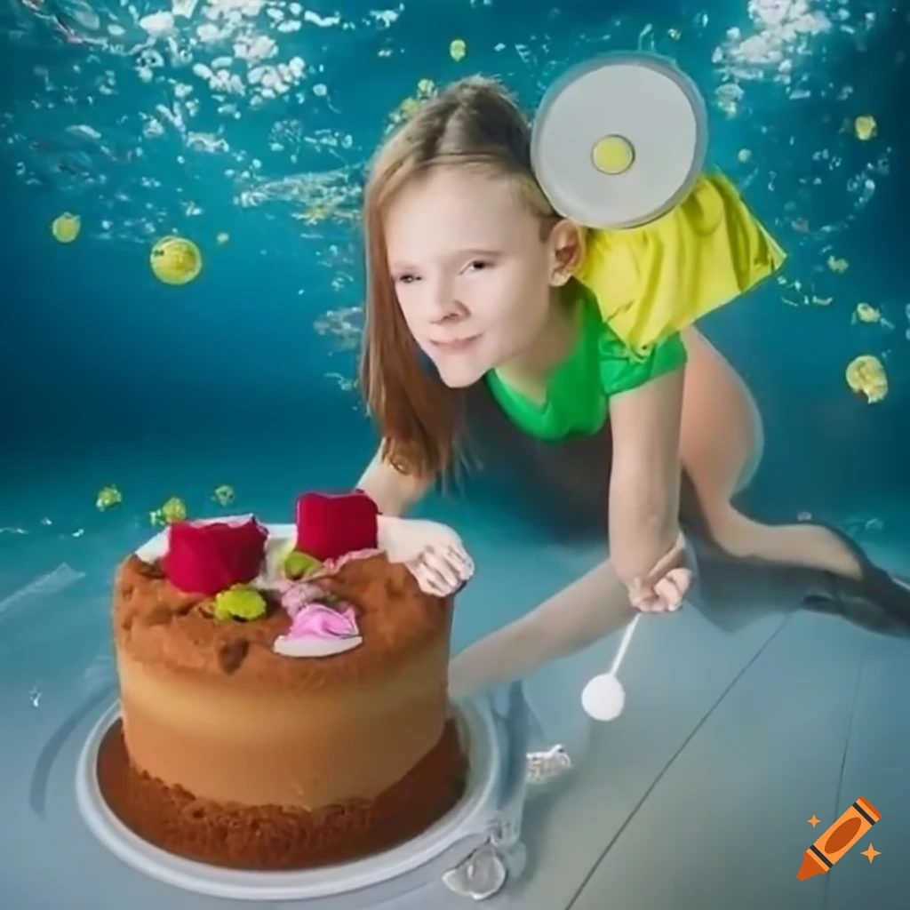 Underwater cake baking