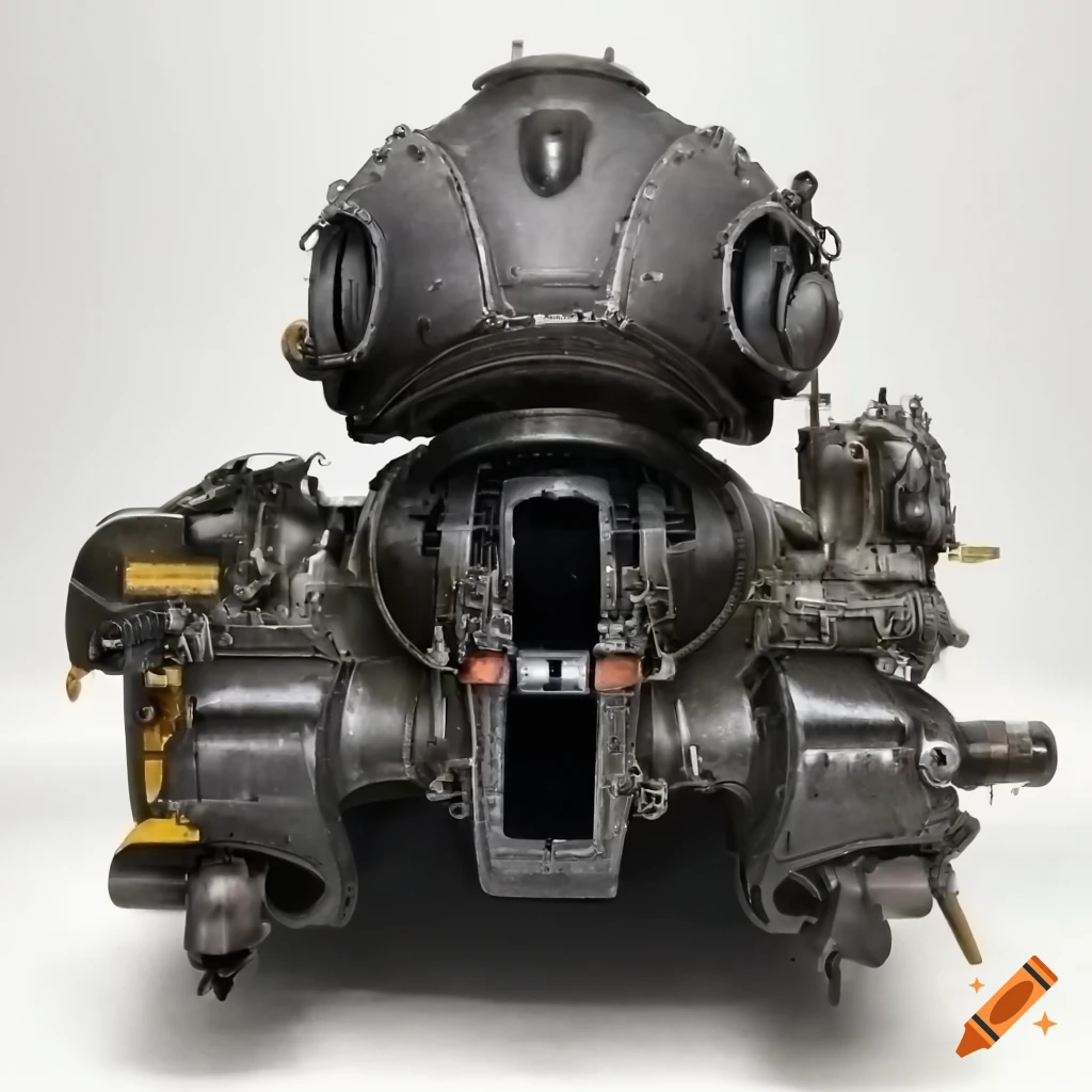 Photo-realistic steampunk knight design with iron-colored armor on Craiyon