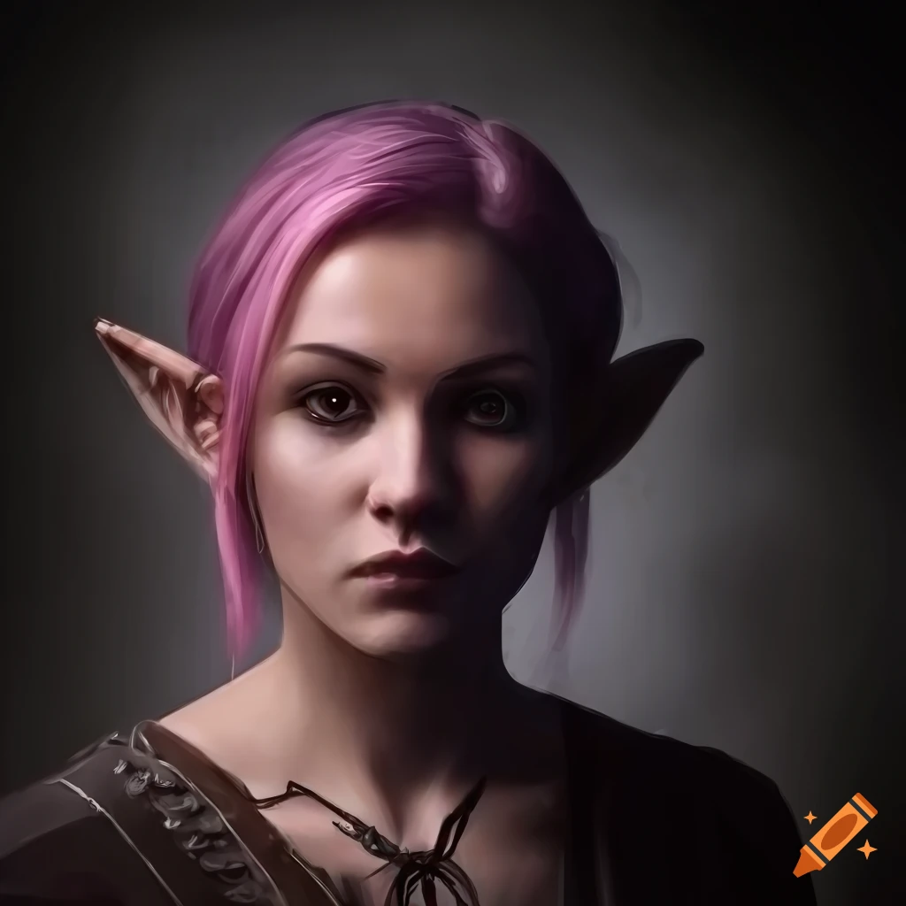 Sci-fi elf man with golden piercings and a staff in unreal engine 5 on ...