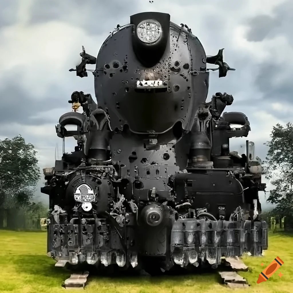 Agricultural steam engine on Craiyon