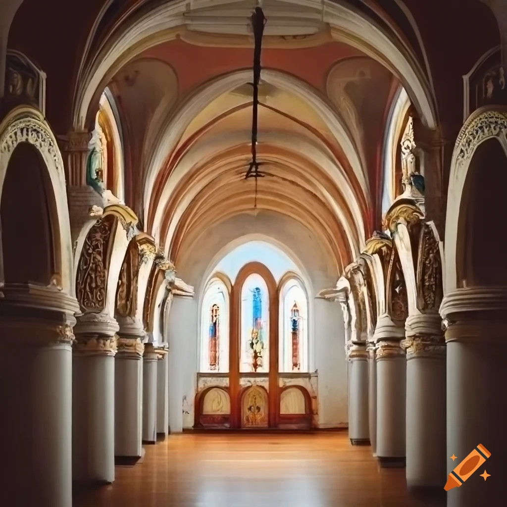 View inside an orthodox church