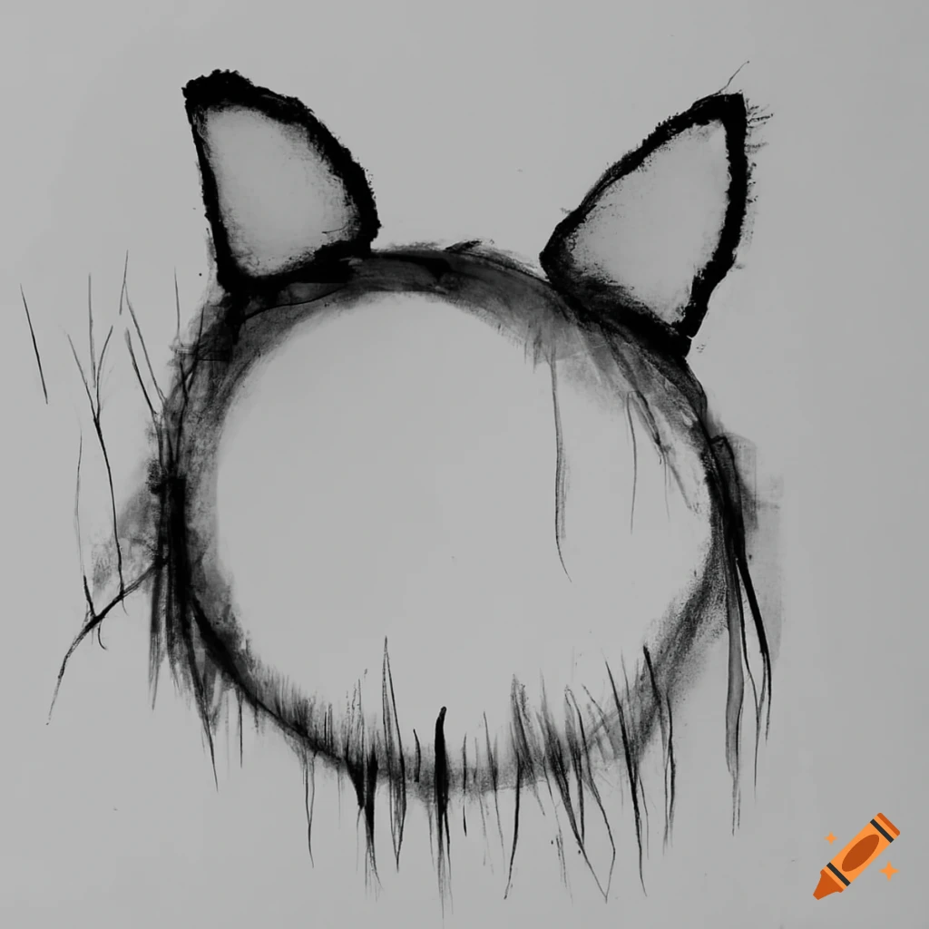 Frightened animal trapped in a cage on Craiyon