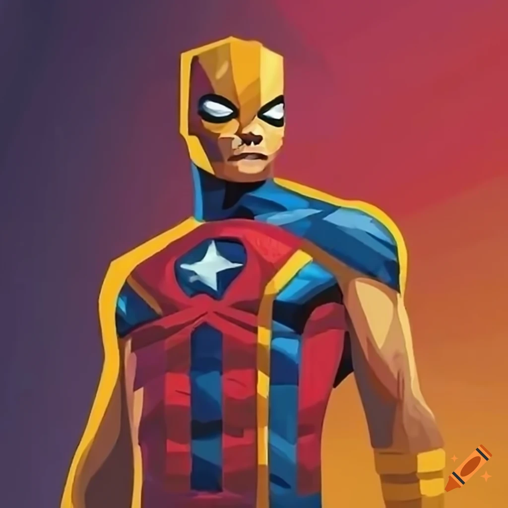 Blocky marvel characters on Craiyon