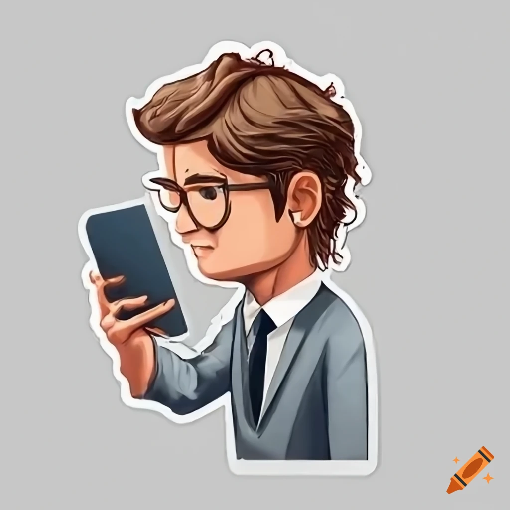 Detailed outlined stickers of businessmen on Craiyon