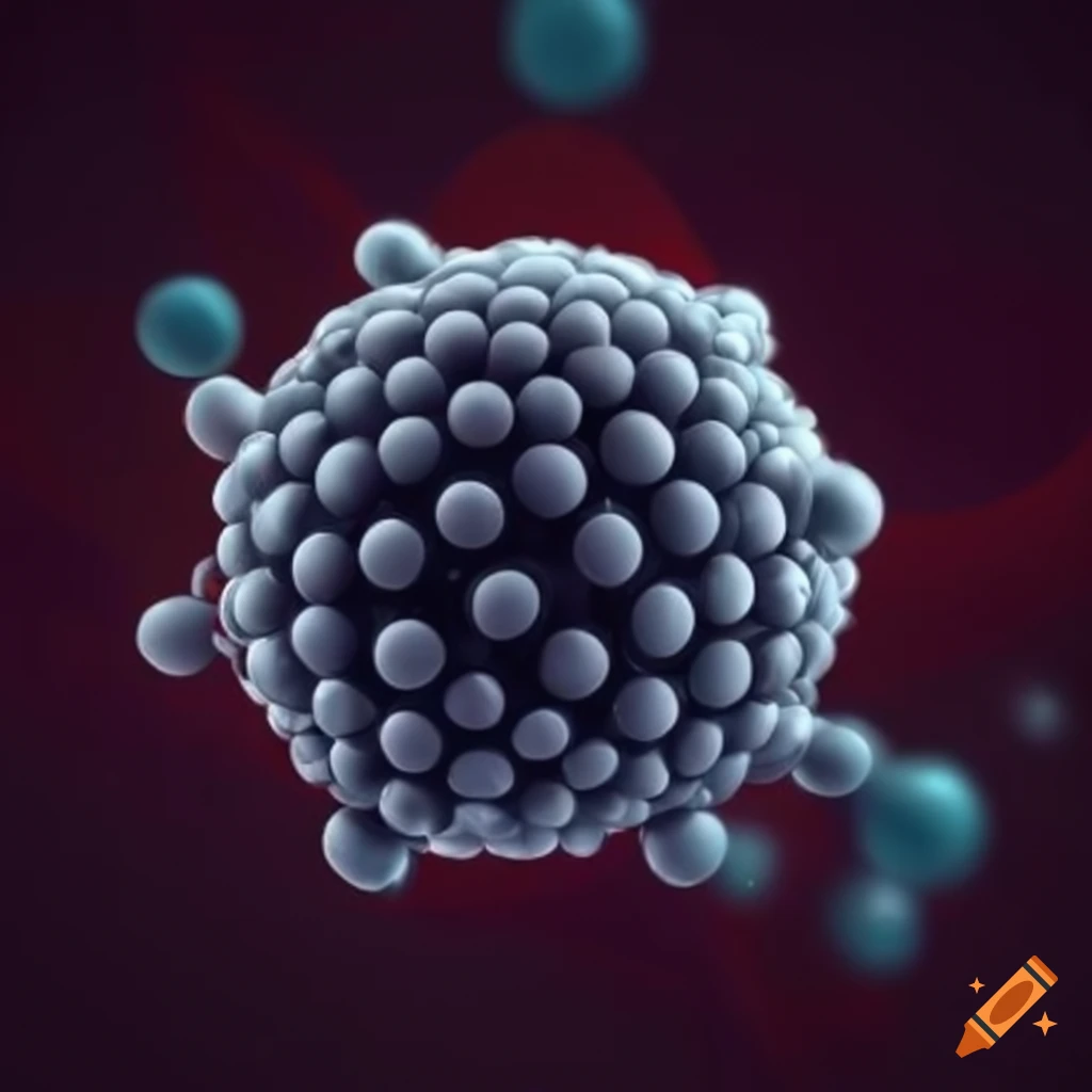 Image of a metal nanoparticle on Craiyon