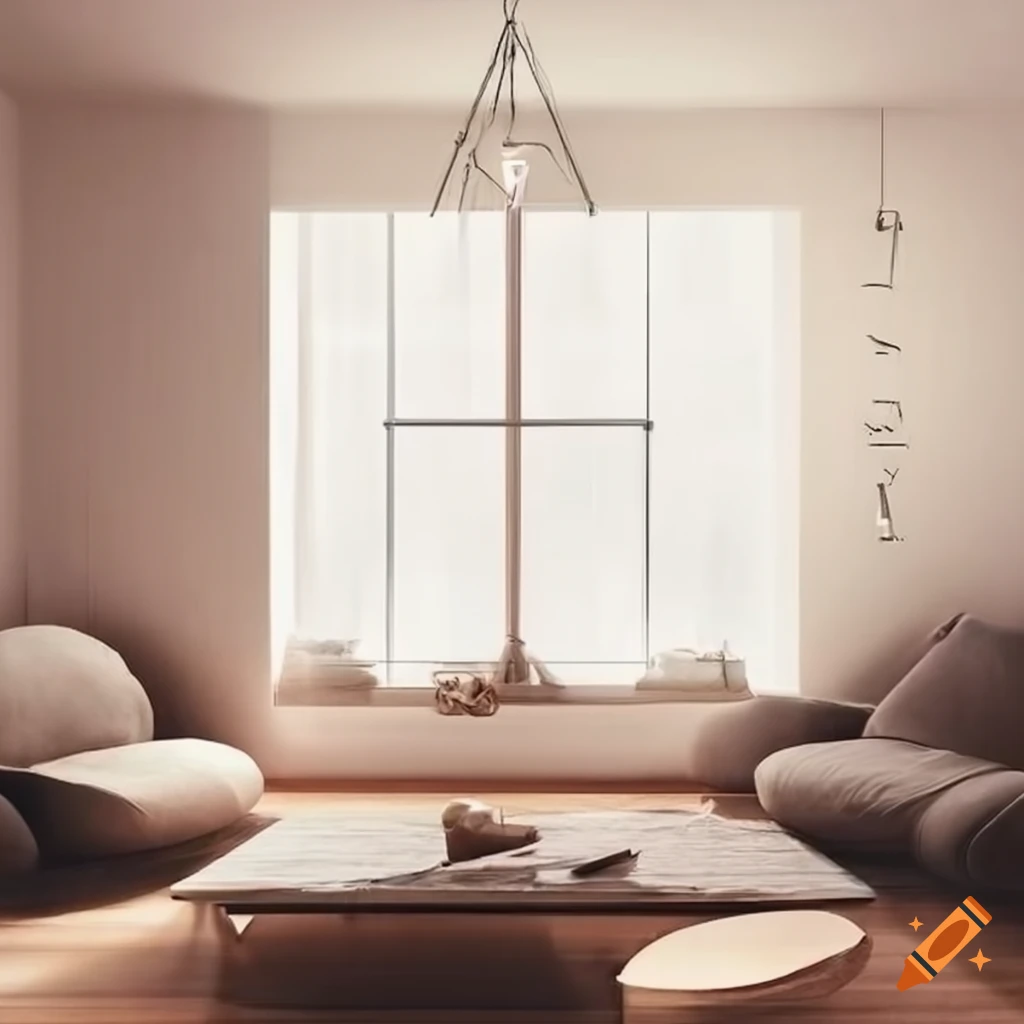 Matte black modern mansion interior at night on Craiyon