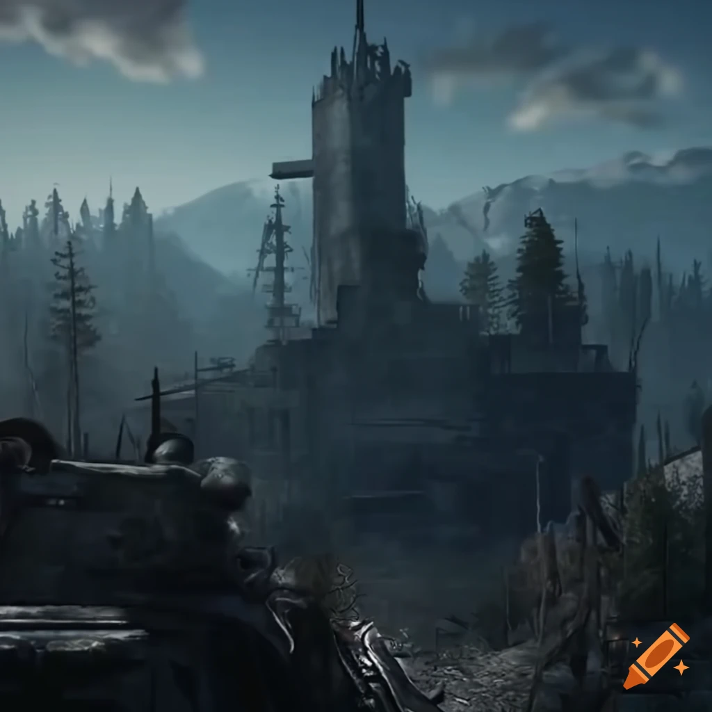 Fallout 3 landscape on Craiyon