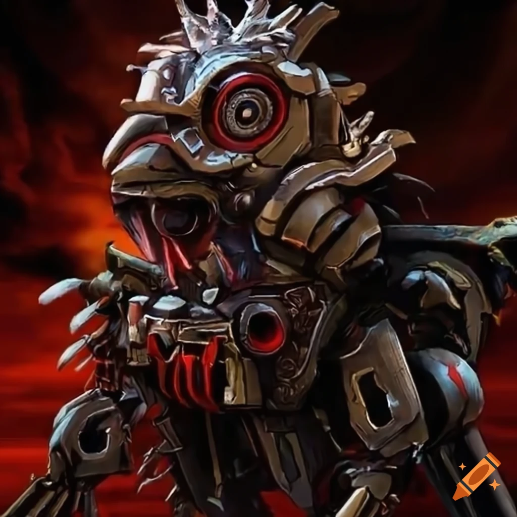 Mechanical rooster as a weapon