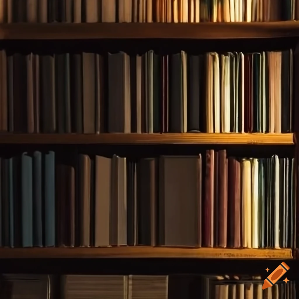 Books on a shelf