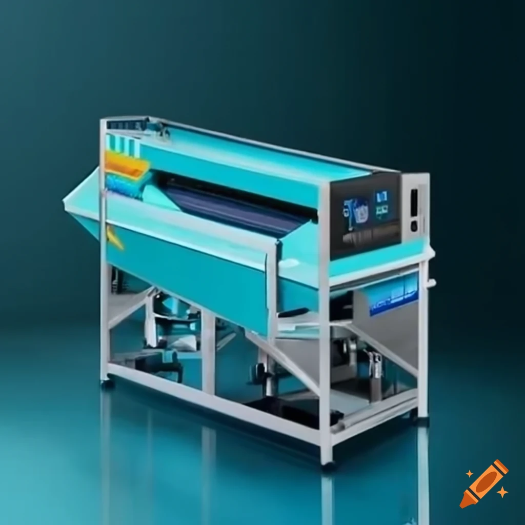 Illustration of automatic sorting machines on Craiyon