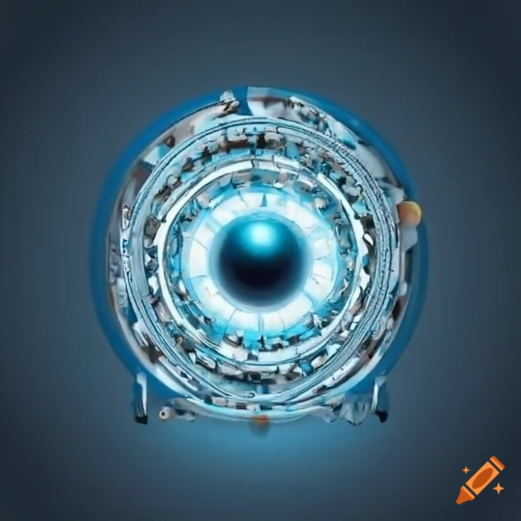 Mechanical sphere with multiple cameras on Craiyon