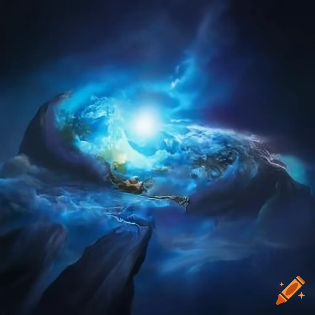 Biblical depiction of creation on Craiyon