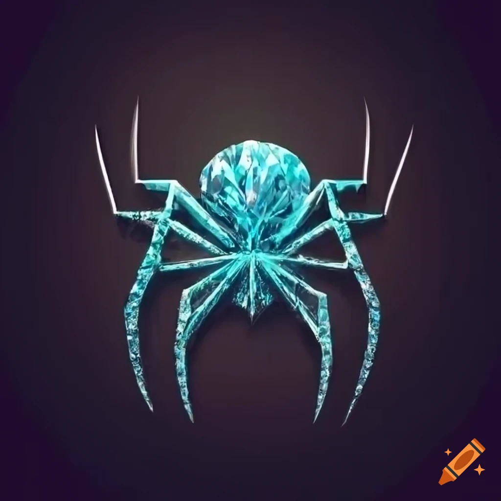 Logo of a diamond spider on Craiyon