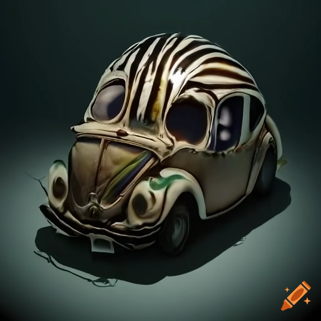 Surreal artwork of a submerged vw beetle with steampunk sunglasses on ...