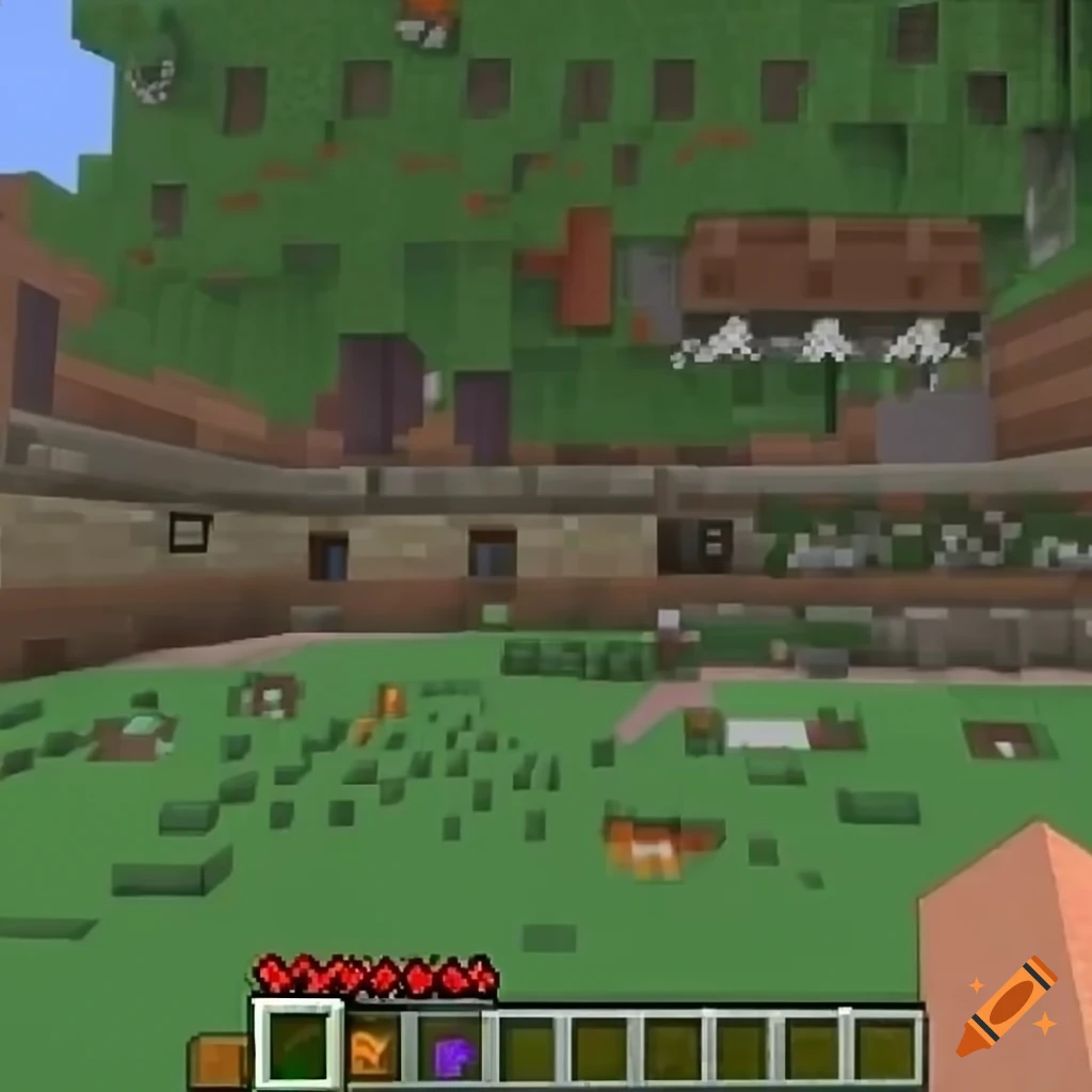 Default minecraft dimensions on Craiyon