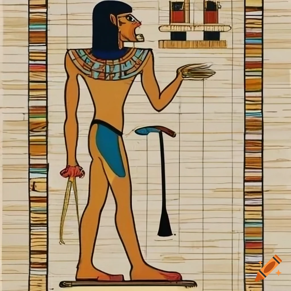 Communist propaganda posters in ancient egyptian style on Craiyon