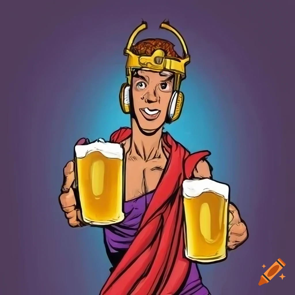 Norman rockwell's illustration of a beer on Craiyon