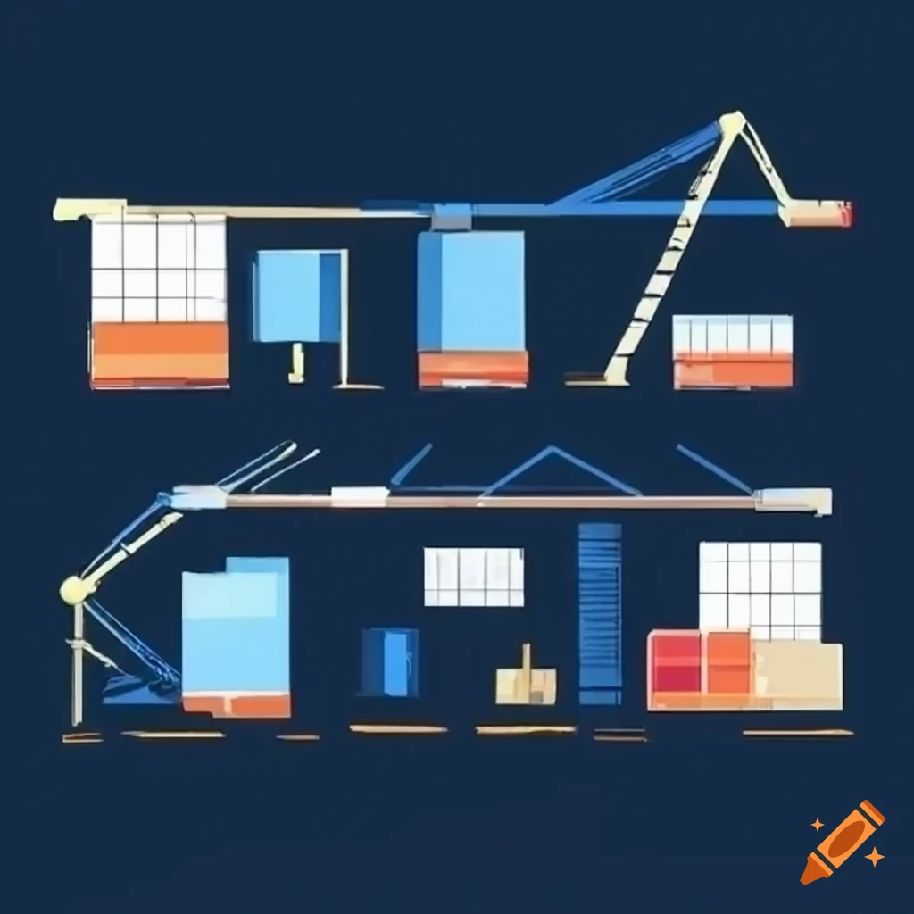 Visualization of the construction supply chain process on Craiyon