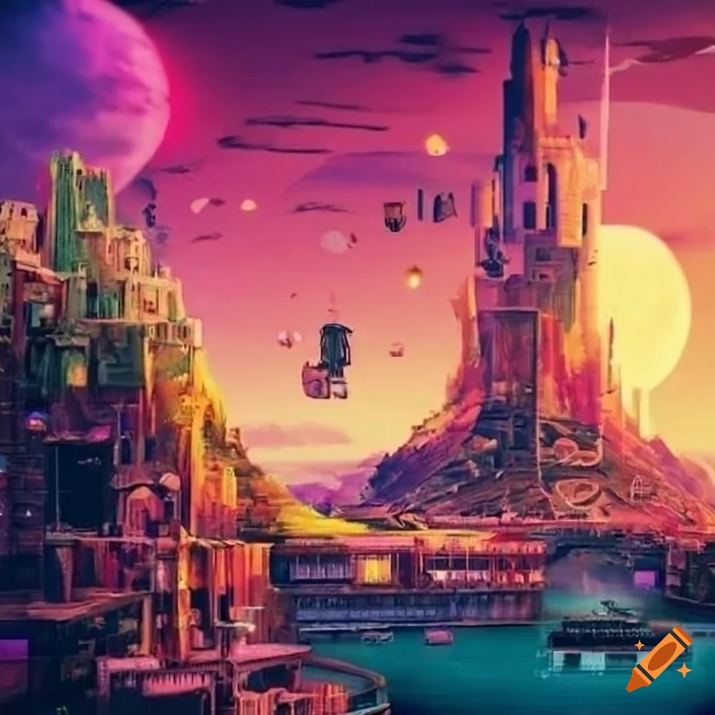 Solarpunk illustration on Craiyon