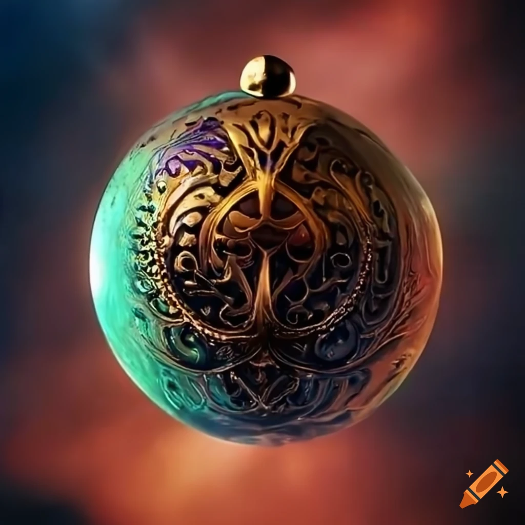 Artistic depiction of a summoning metal orb on Craiyon