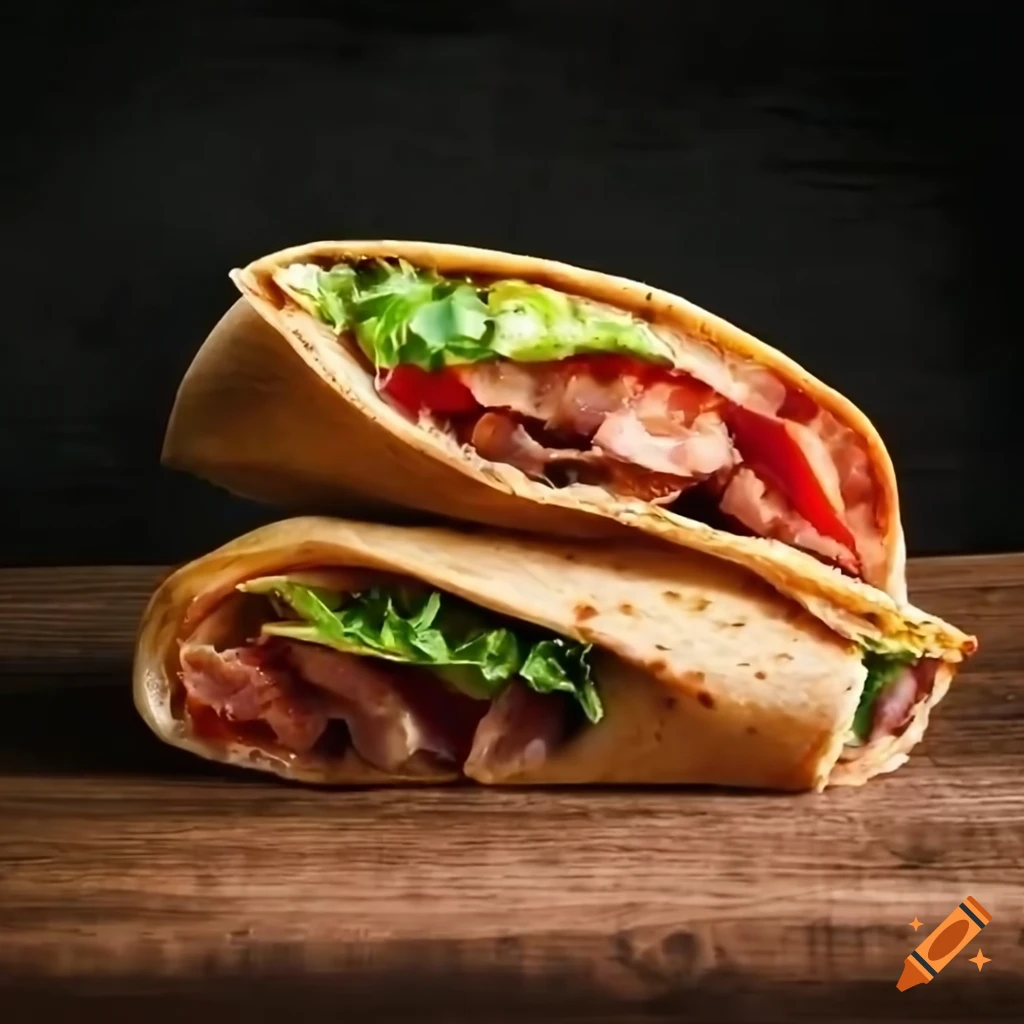 Paneer wrap on Craiyon