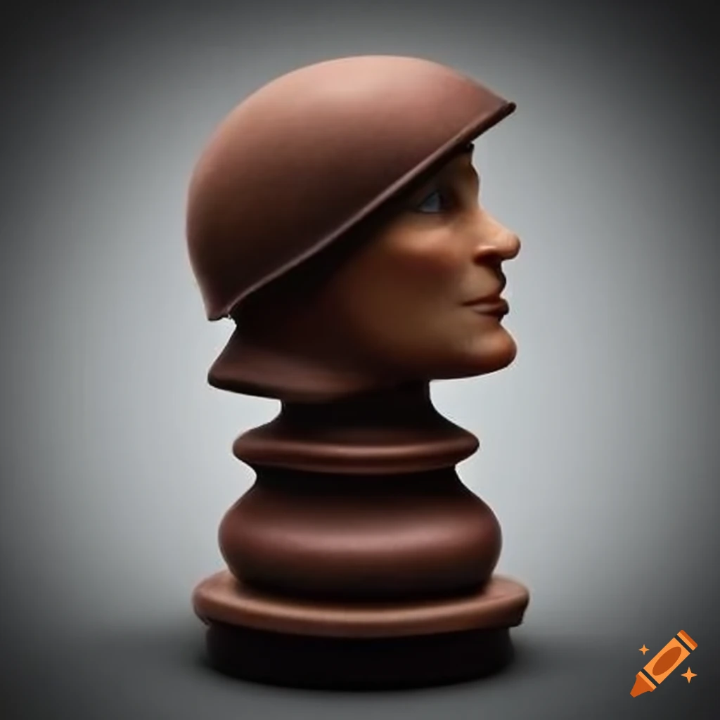 Human chess avatars engaged in a world war on Craiyon