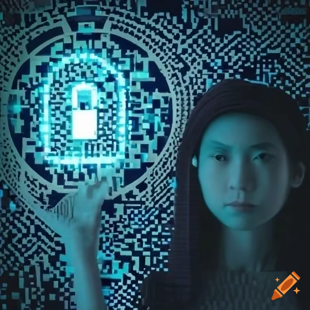 Representation of digital identity and security in the future on Craiyon