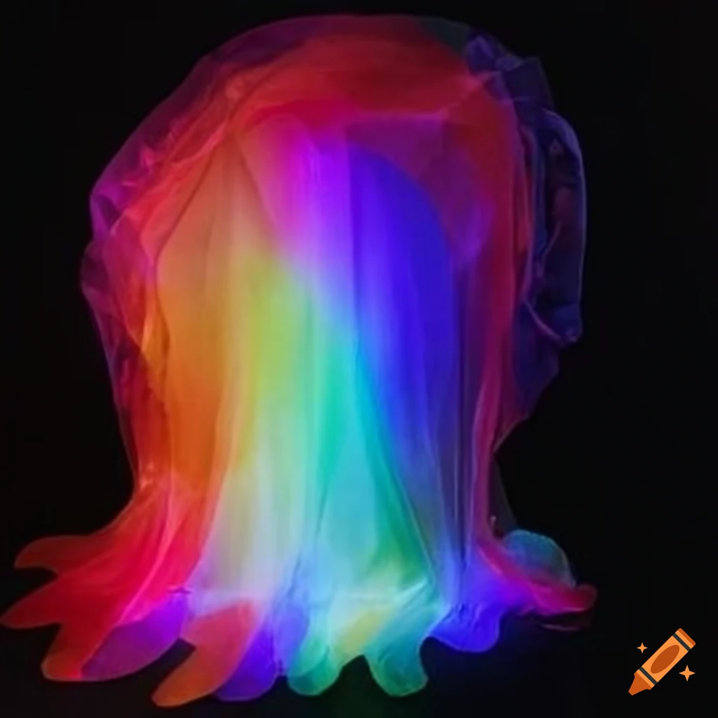 Green translucent gas cloud rising in a sci-fi scene on Craiyon