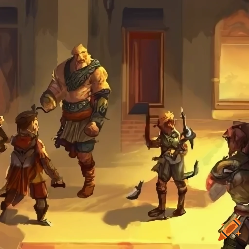 Concept art for a tactical strategy rpg on Craiyon