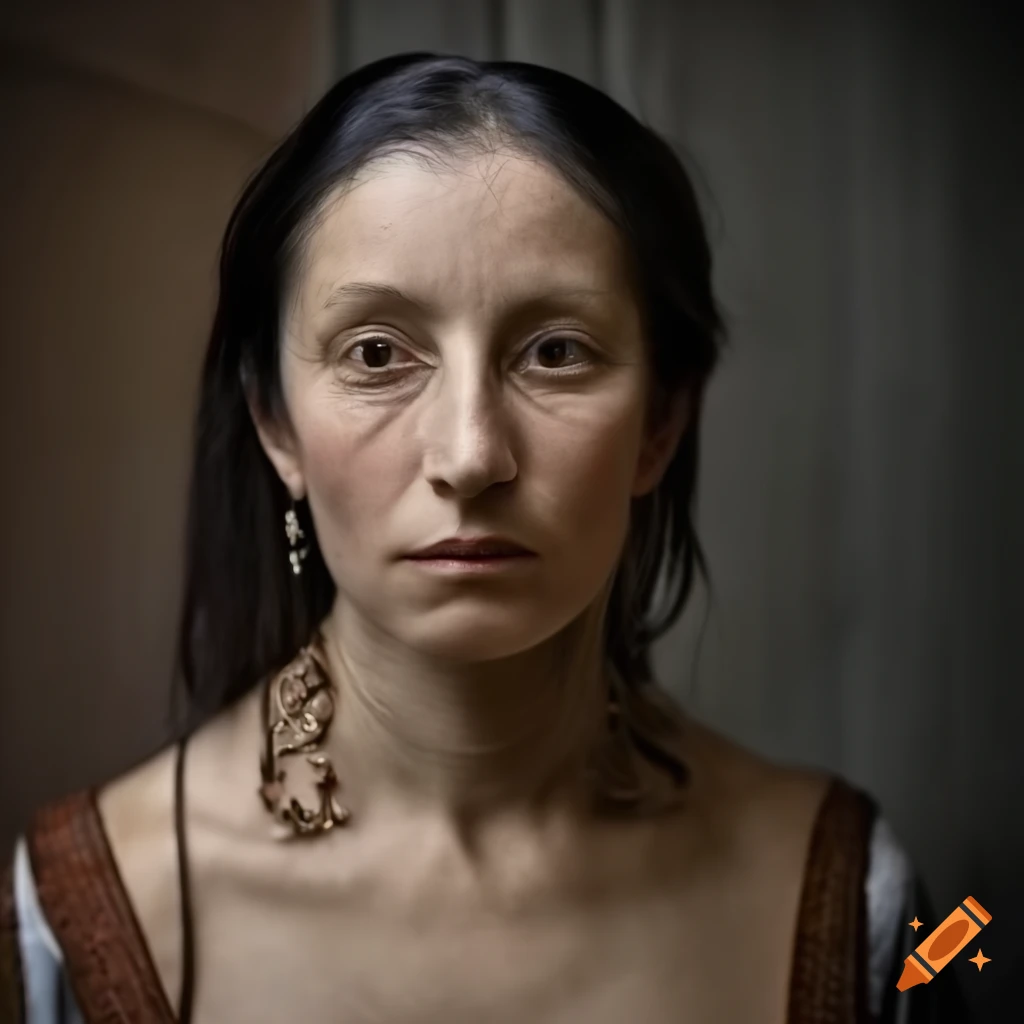 Portrait of a mysterious renaissance woman