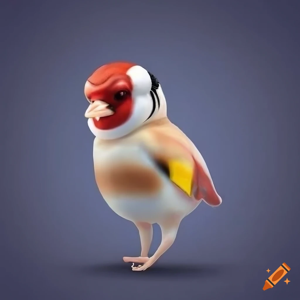 Pixar chibi hawk character design on Craiyon