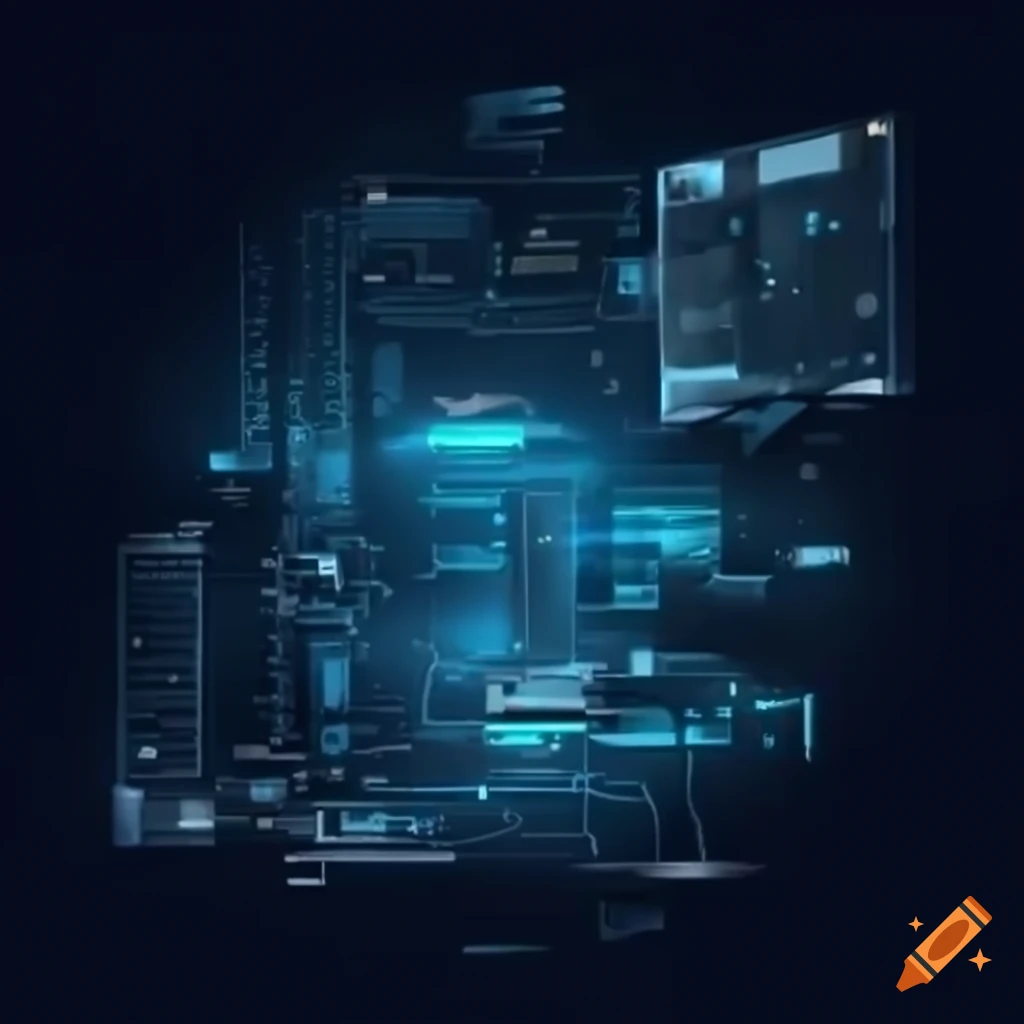 Ultra realistic depiction of TCP IP network connections on Craiyon