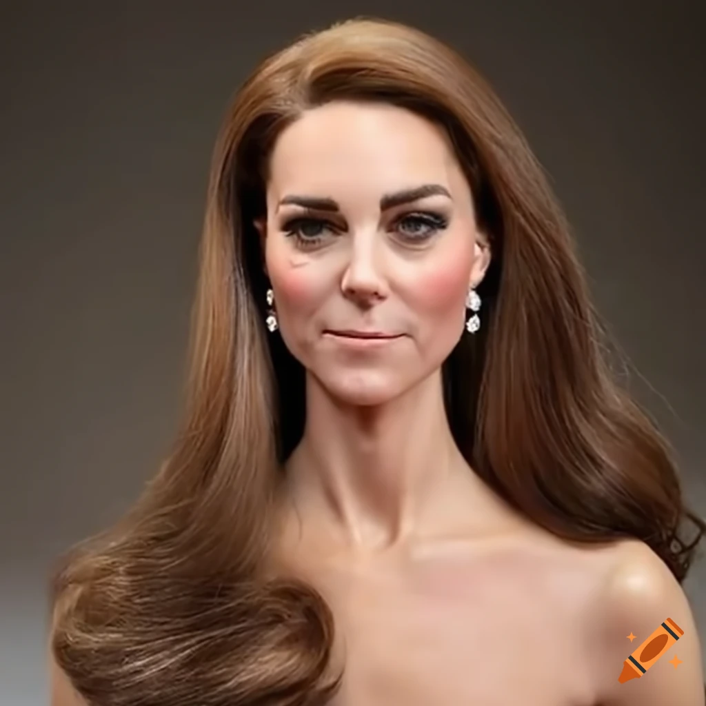 Kate middleton styling head with long hair