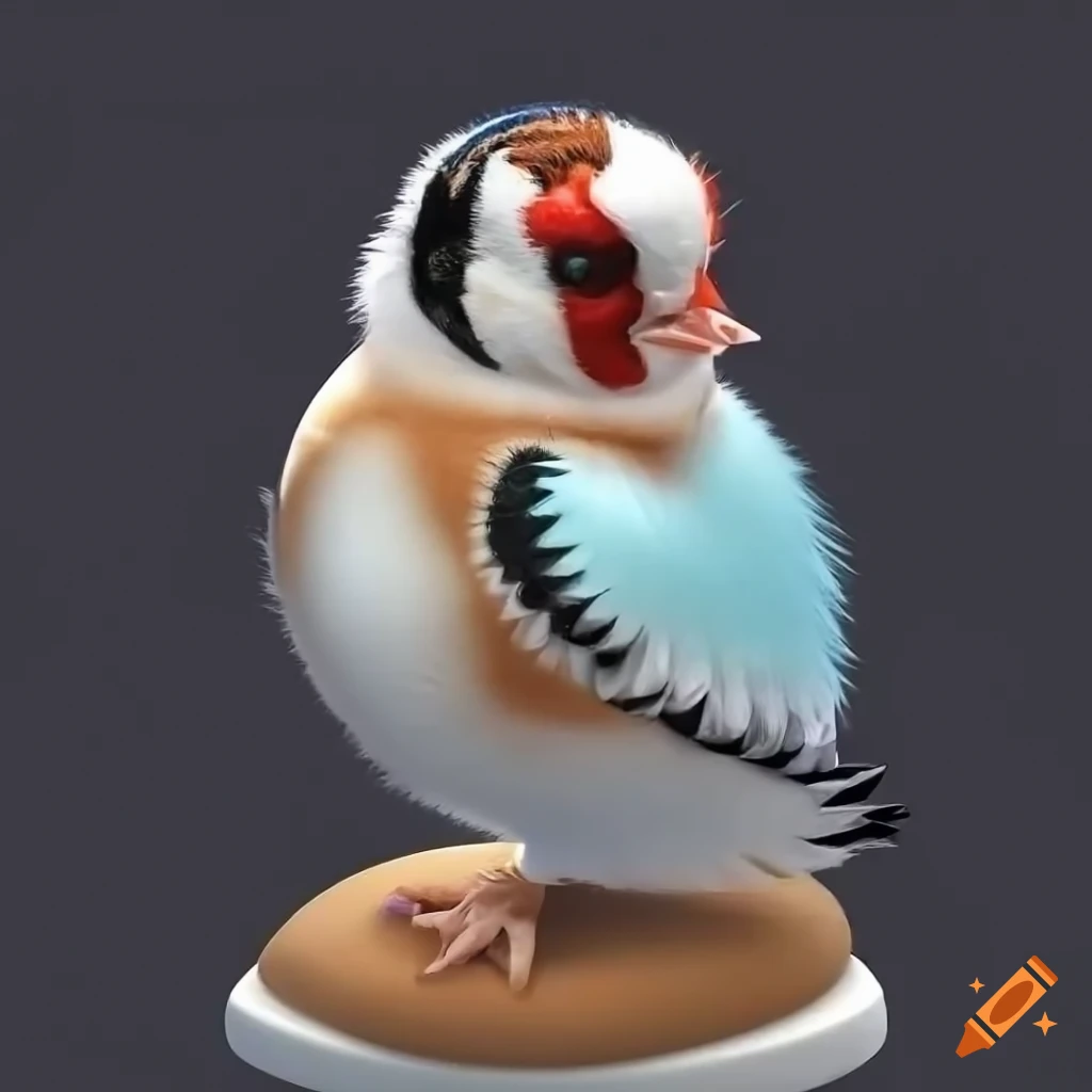 Ultra-realistic goldfinch bird in 8k resolution on Craiyon