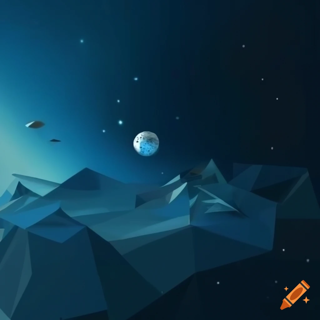 Low poly blue sky background on Craiyon