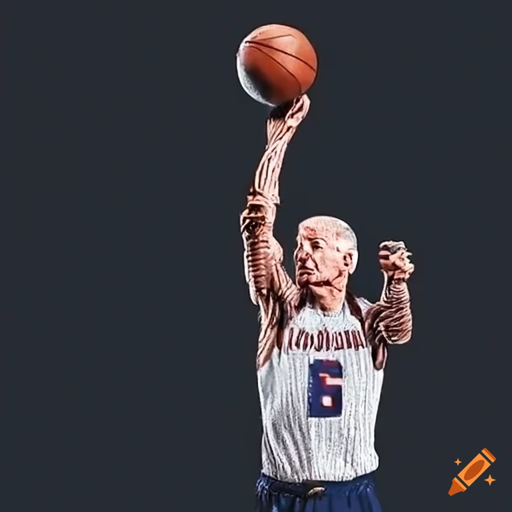 Joe biden playing basketball on Craiyon