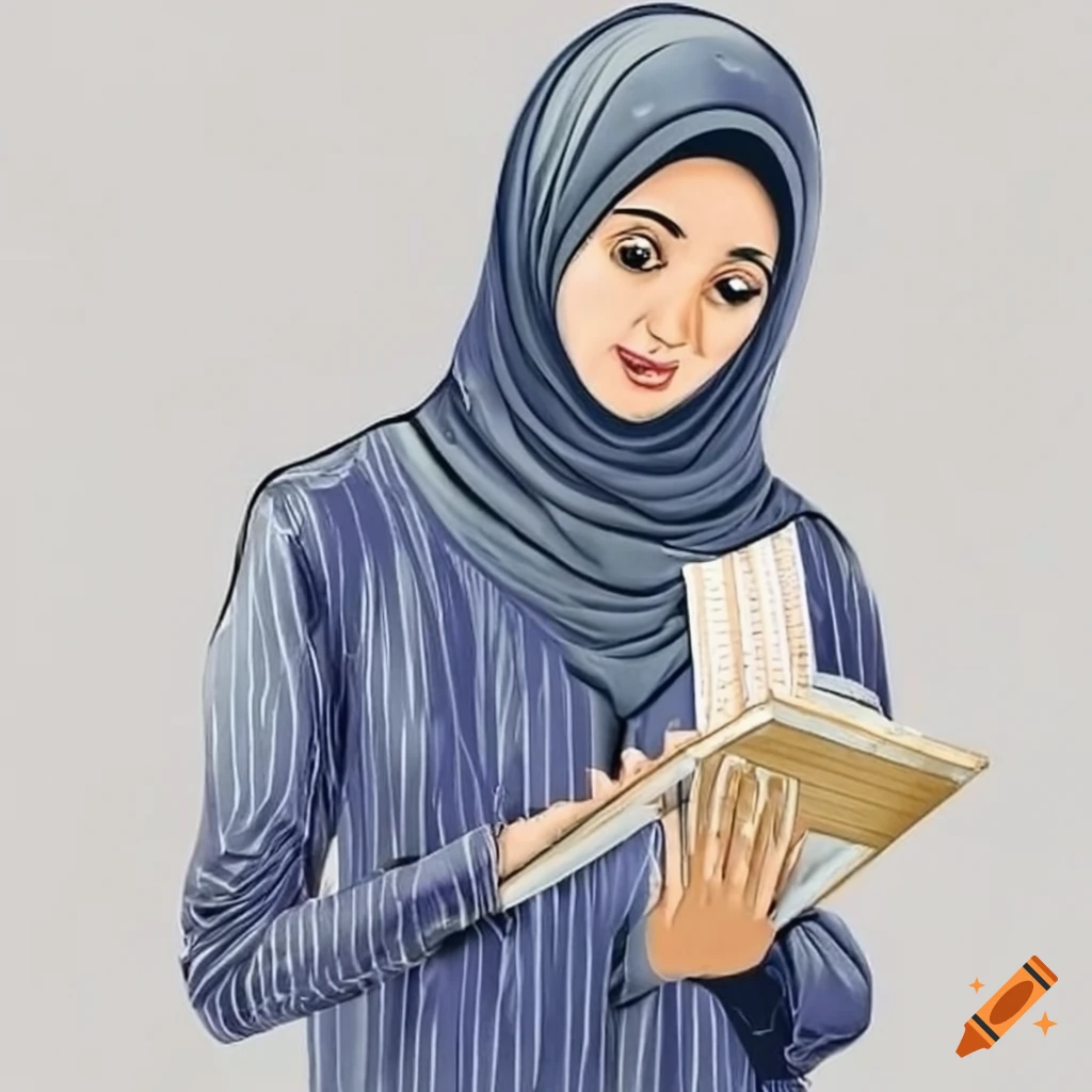Image of a muslim woman engineer on Craiyon